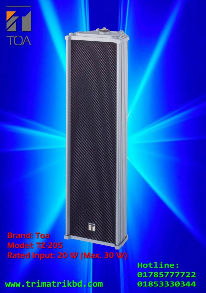 TOA TZ-205 Price in Bangladesh | Best 20-Watt Column Speaker