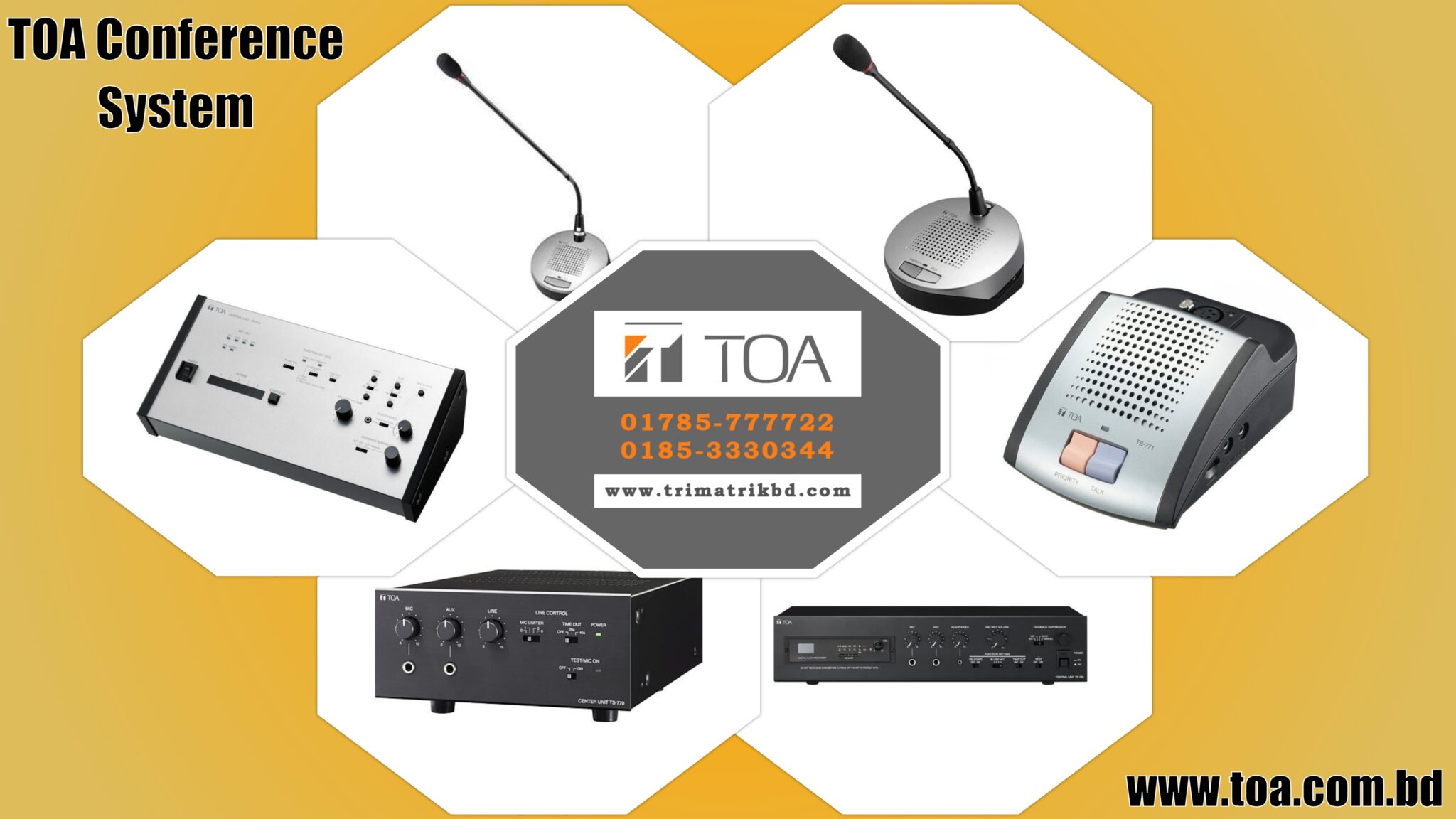 TOA Chairman Unit in Bangladesh | TS-821 - TOA Bangladesh PA System Supplier