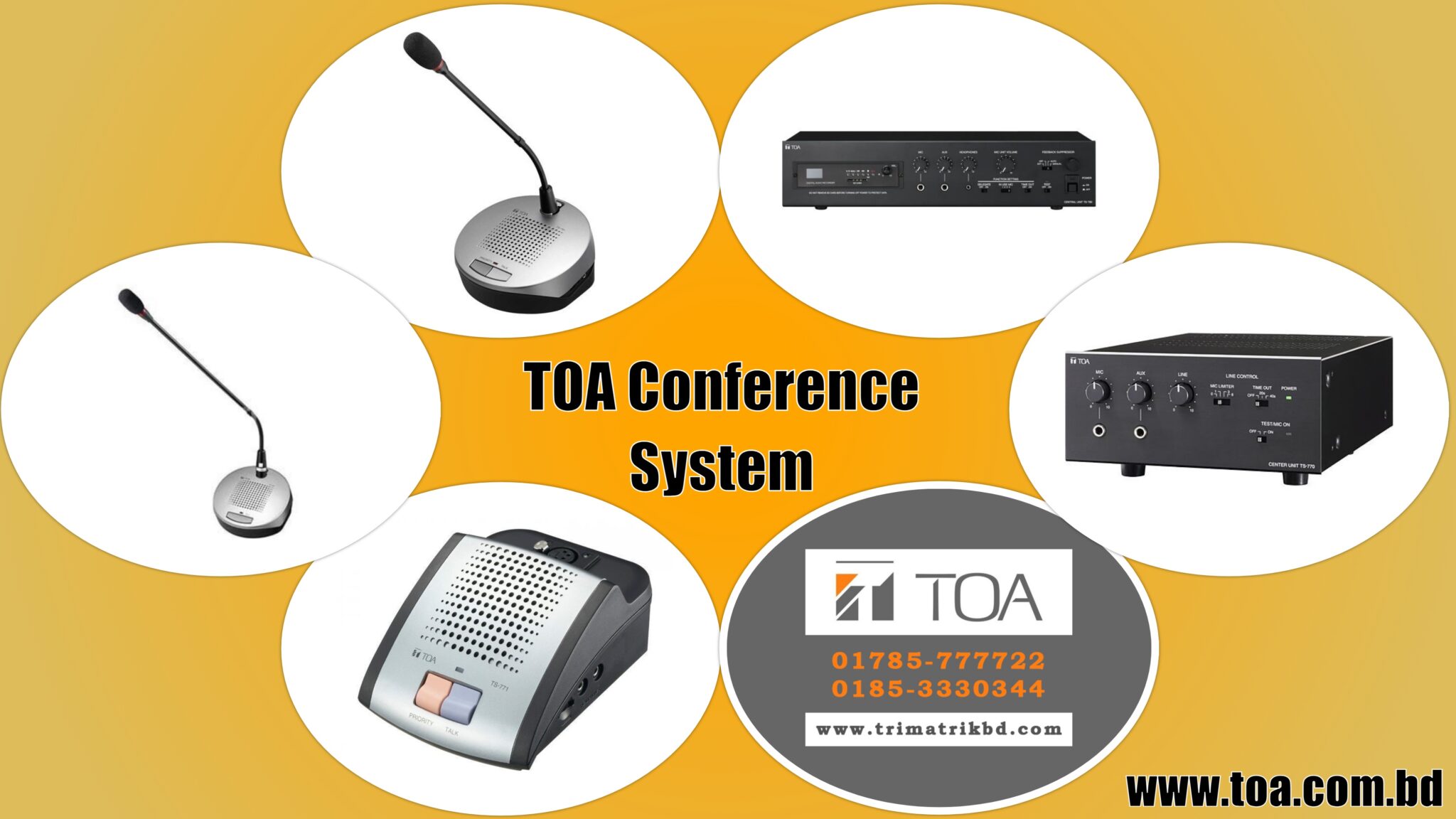 TOA TS-771 Chairman Unit - TOA Bangladesh PA System Supplier