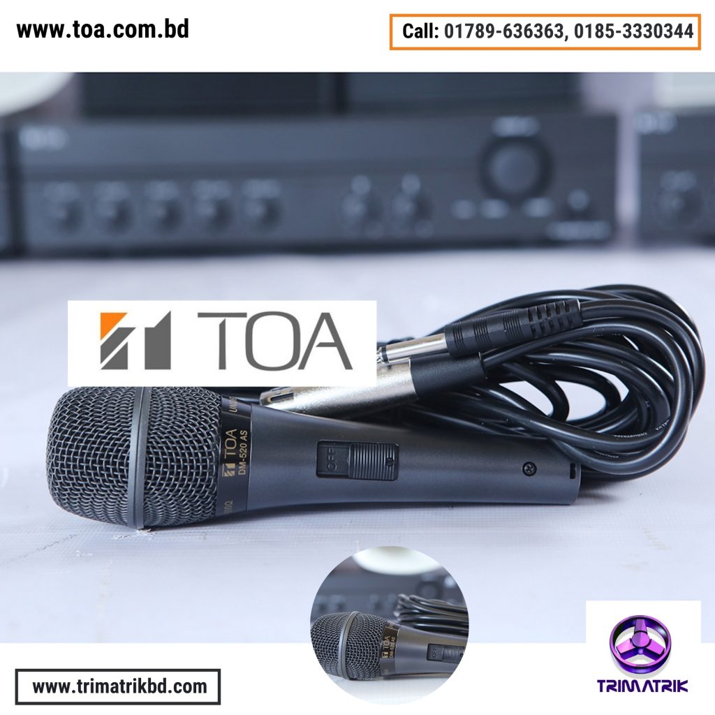 TOA DM-520 Dynamic Microphone | TOA DM-520 Bangladesh