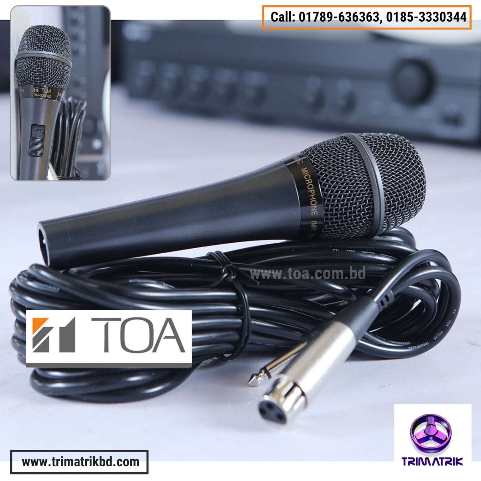 TOA DM-520 Dynamic Microphone | TOA DM-520 Bangladesh