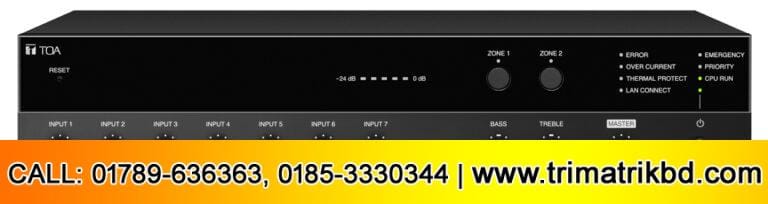 A-3606D Digital Mixer Amplifier - TOA PA System Supplier Bangladesh