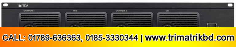 DA-550F Multichannel Power Amplifier - TOA Bangladesh PA System Supplier