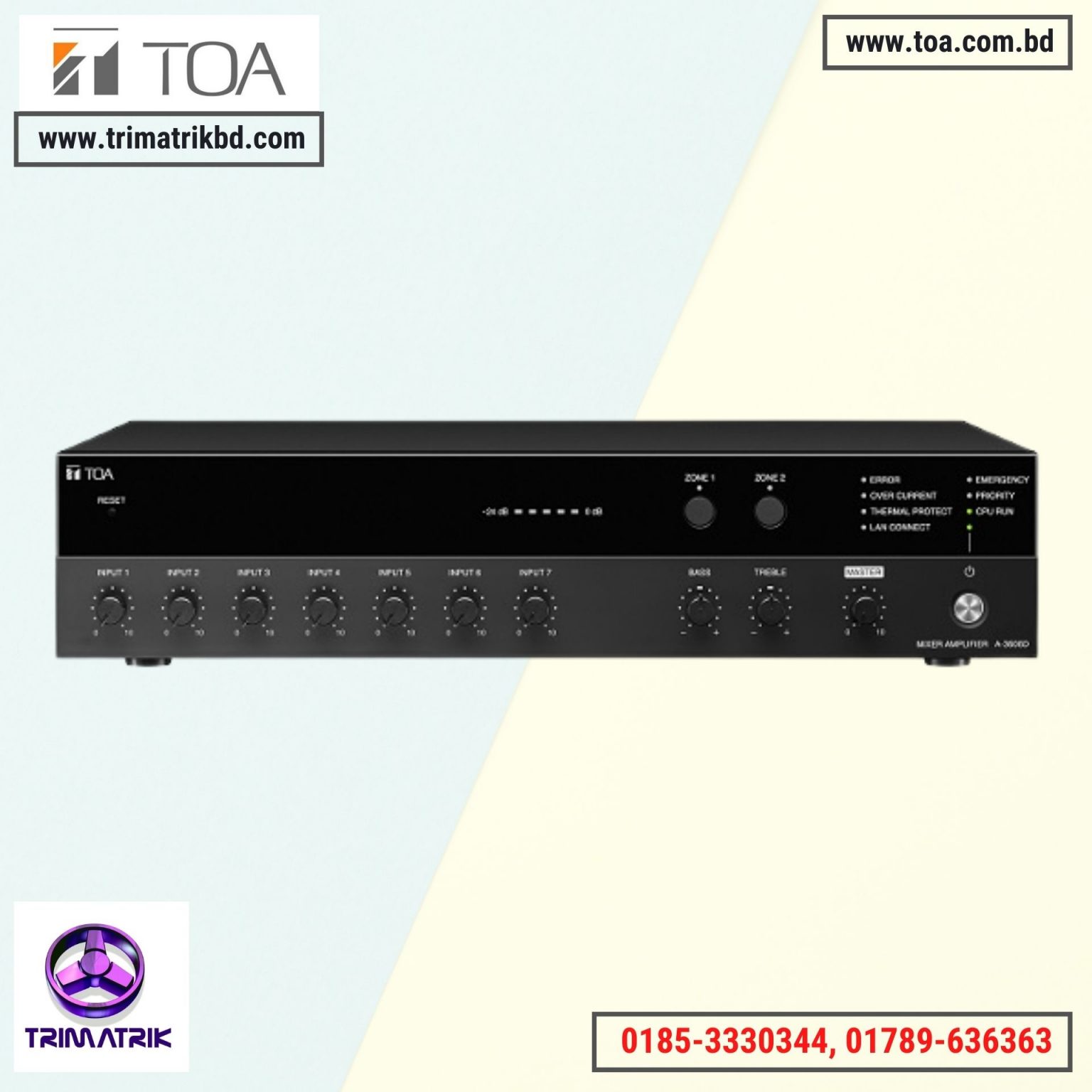 TOA A-2030 in BD | Best Mixer Amplifier in BD | TOA Bangladesh