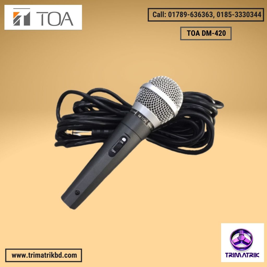 TOA DM-420 Price in Bangladesh | TOA DM-420 Dynamic Microphone