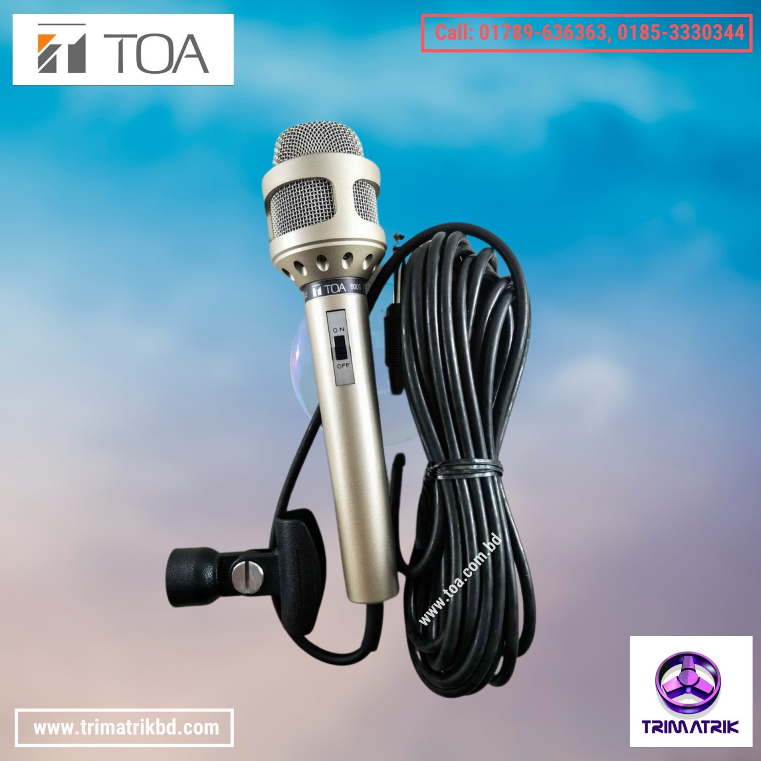 TOA DM-503 Dynamic Microphone - TOA Bangladesh PA System Supplier