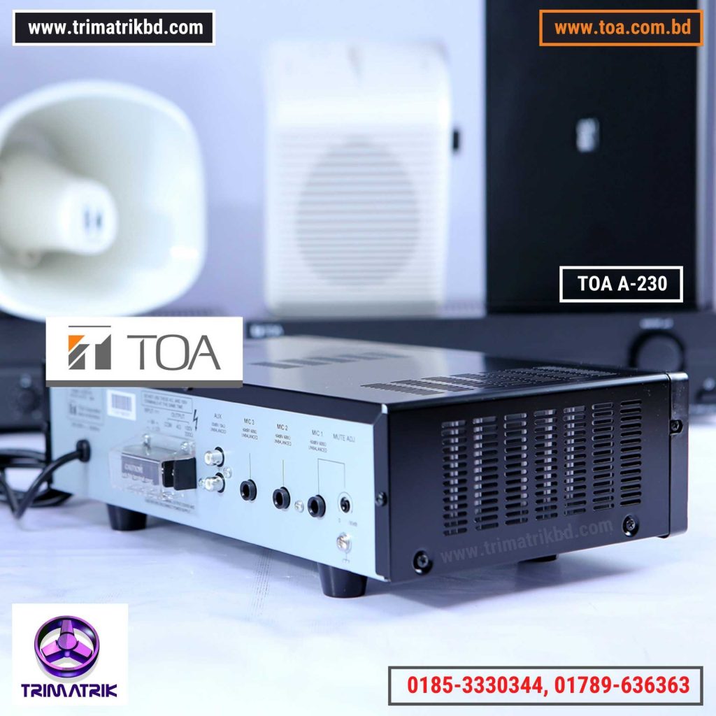 TOA A-230 30Watts Power Amplifier - Bangladesh | TOA PA System in BD