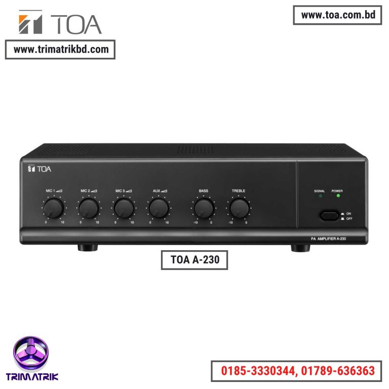 TOA Amplifier in Bangladesh - TOA Bangladesh PA System Supplier