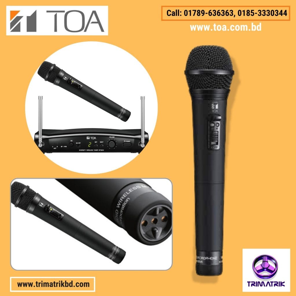 TOA WM-5225 With WT-5810 UHF Wireless Microphone | Toa Bangladesh