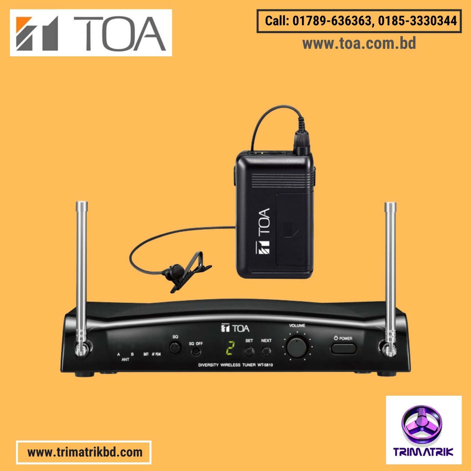 TOA DM-503 Dynamic Microphone - TOA Bangladesh PA System Supplier