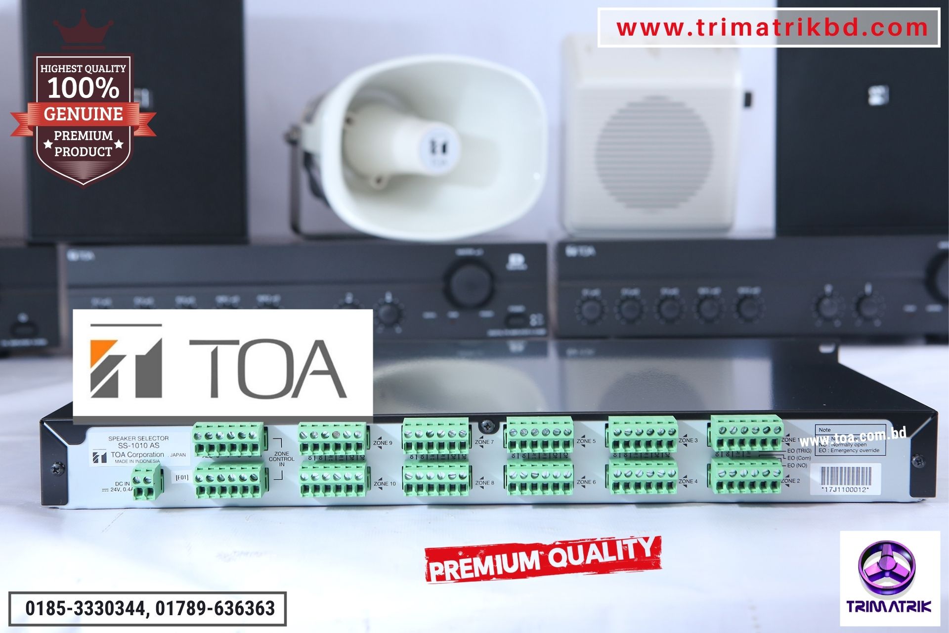 TOA SS-1010 Speaker Selectors - TOA Bangladesh PA System Supplier